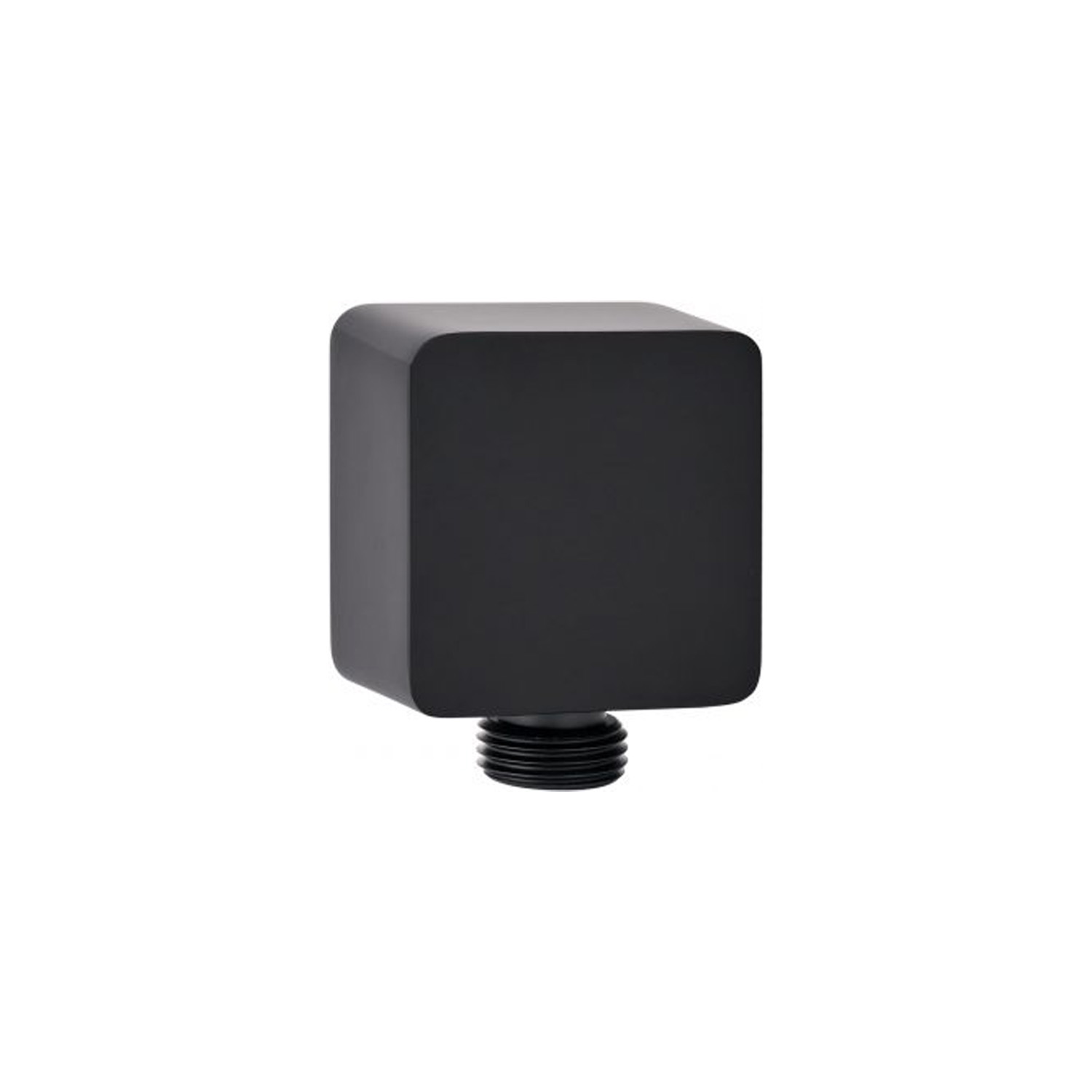 Shower Elbow - Square - Matt Black - Green Home Bathroom